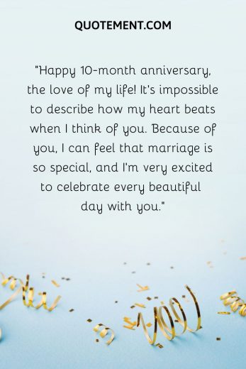 100 Sweetest Happy 10 Month Anniversary Wishes & Messages