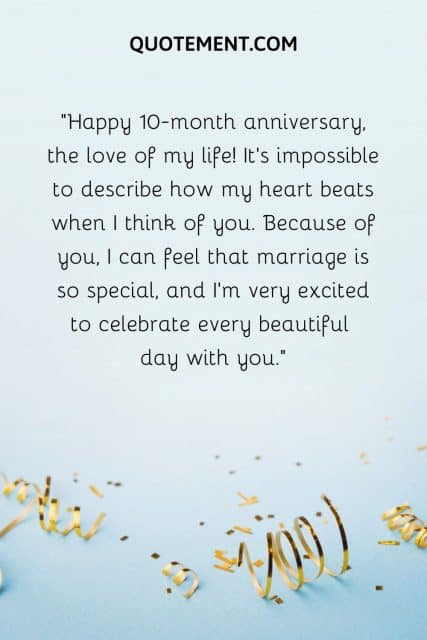 100 Sweetest Happy 10 Month Anniversary Wishes & Messages