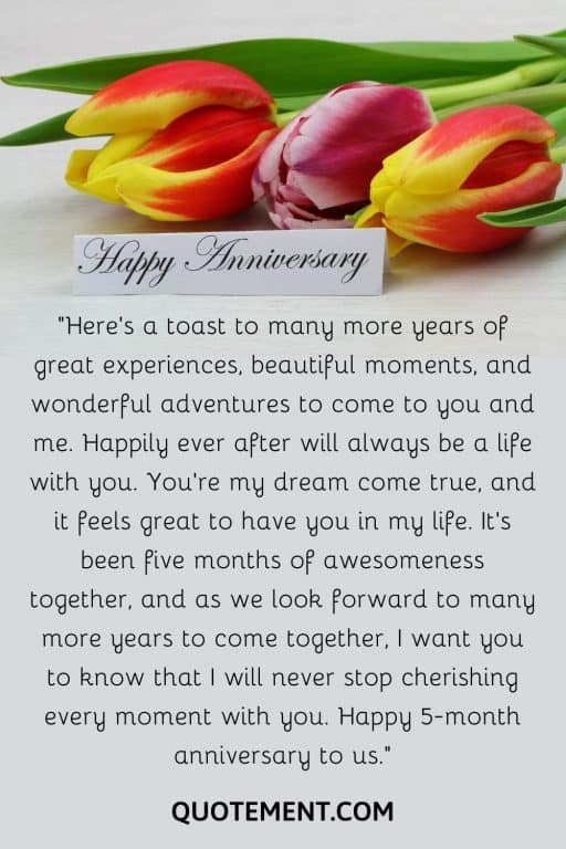 120 Sweet Happy 5 Month Anniversary Wishes & Paragraphs