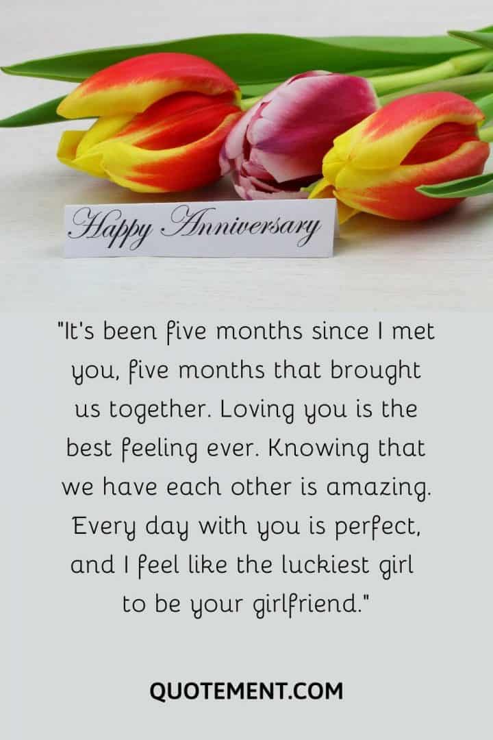120 Sweet Happy 5 Month Anniversary Wishes & Paragraphs
