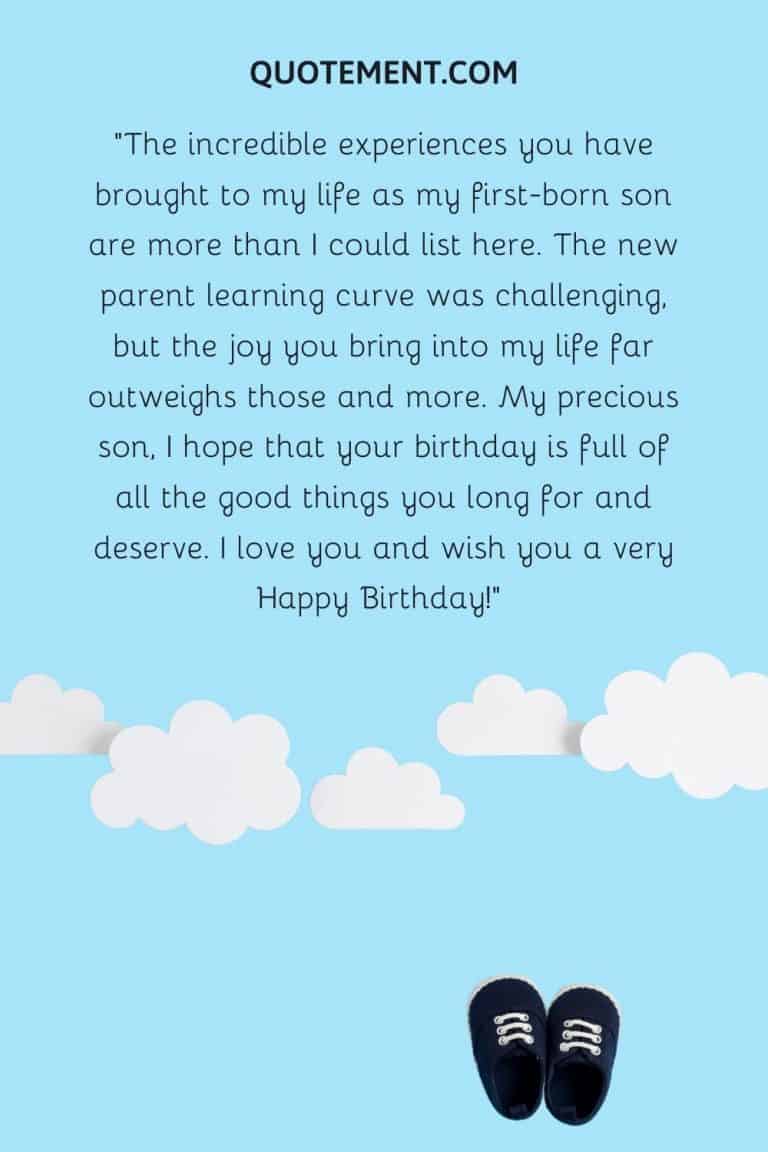 150 Cute Happy Birthday To My First Born Son Quotes