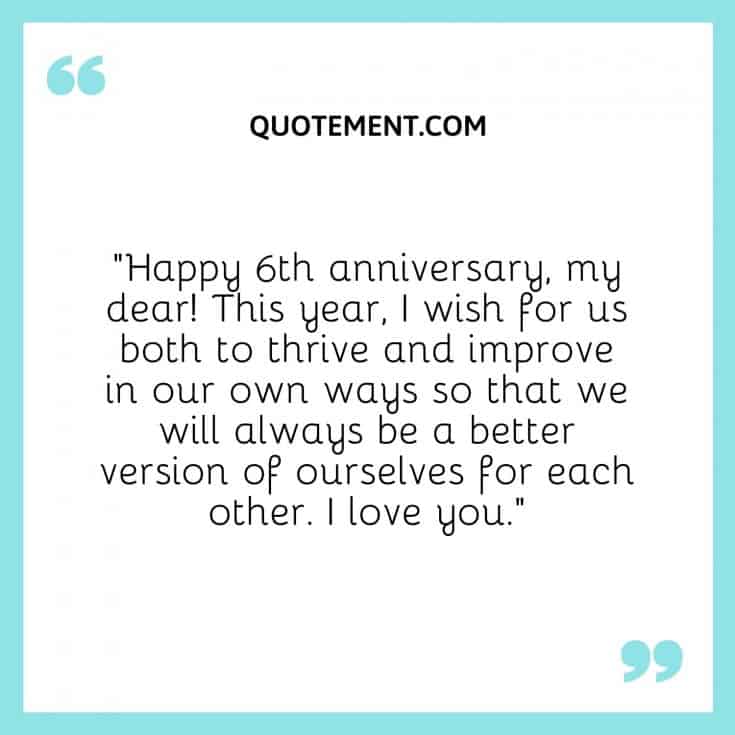 120 Heart Touching Happy 6th Wedding Anniversary Wishes