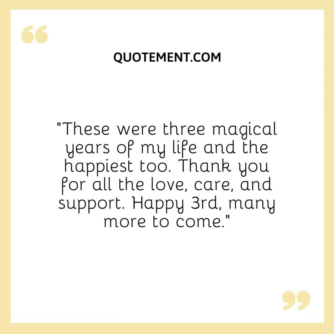 140 Perfect 3rd Wedding Anniversary Wishes That Melt Hearts