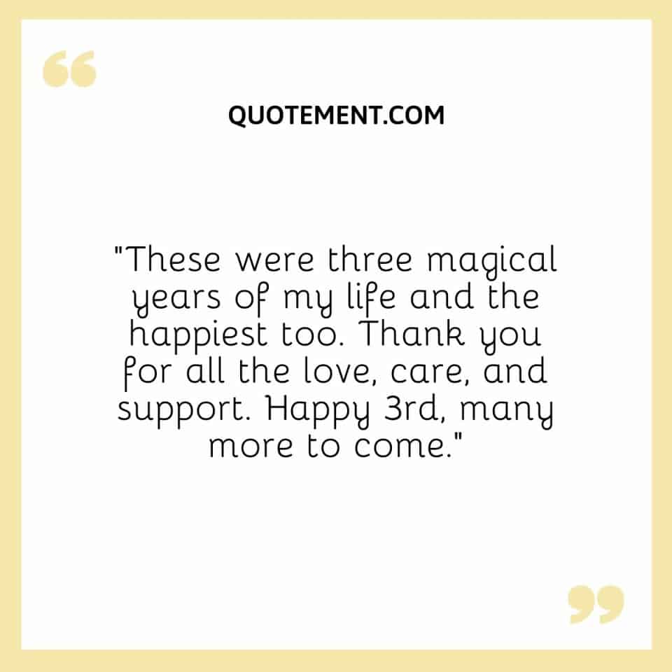 140 Perfect 3rd Wedding Anniversary Wishes That Melt Hearts