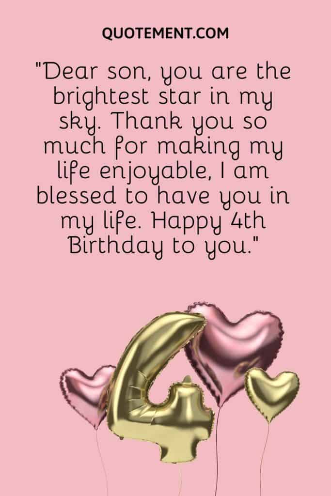 150 Most Adorable Happy 4th Birthday Wishes & Messages