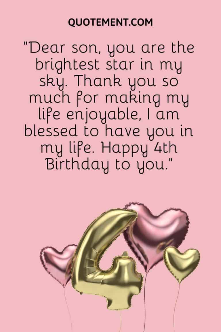 150 Most Adorable Happy 4th Birthday Wishes & Messages