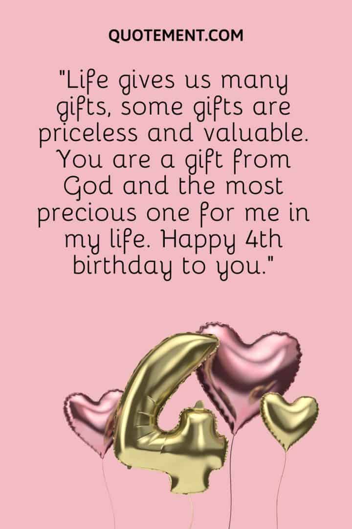 150 Most Adorable Happy 4th Birthday Wishes & Messages