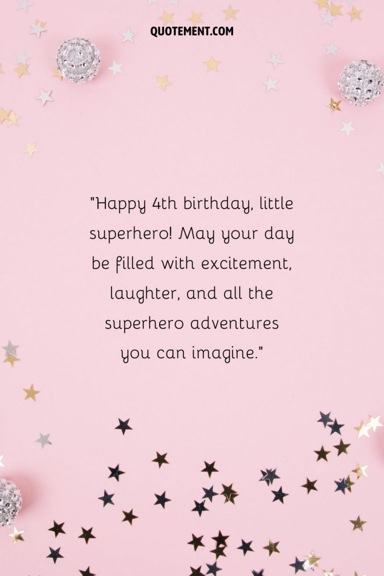 120 Most Memorable Happy 4th Birthday Wishes & Messages
