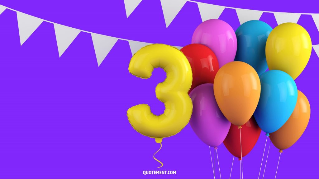 70 Cutest Happy 3rd Birthday Wishes For Your Little Star