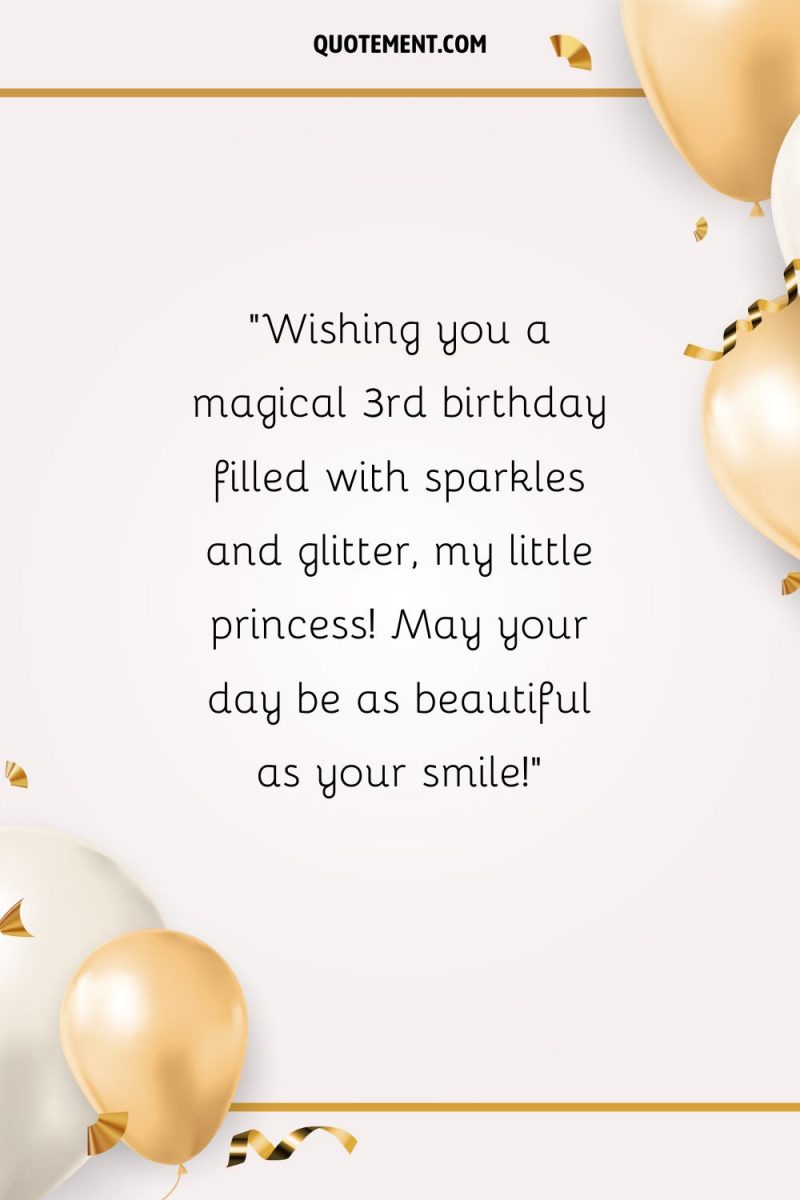 70 Cutest Happy 3rd Birthday Wishes For Your Little Star
