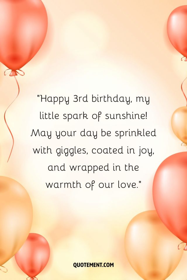 70 Cutest Happy 3rd Birthday Wishes For Your Little Star