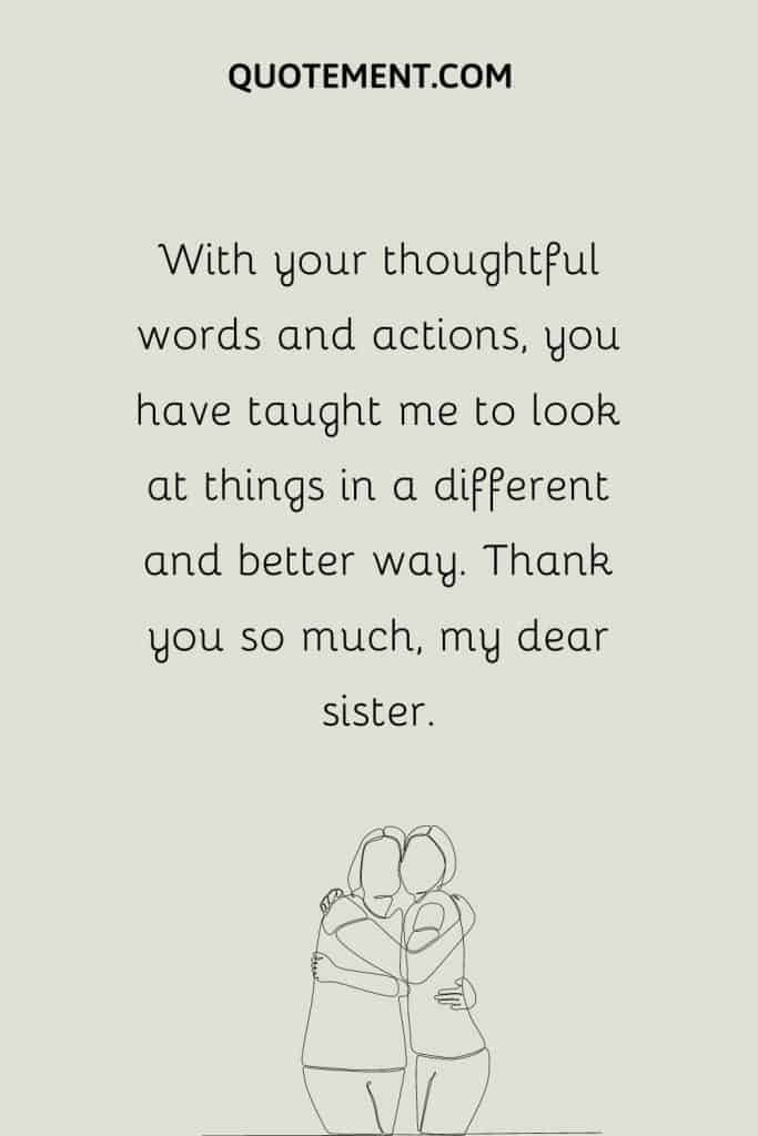 80 Thoughtful Thank You Sister Messages From The Heart