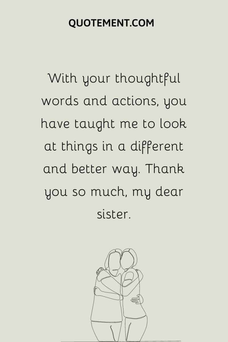 80 Thoughtful Thank You Sister Messages From The Heart