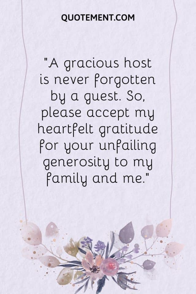 100 Unique Ways To Say Thank You For Your Hospitality