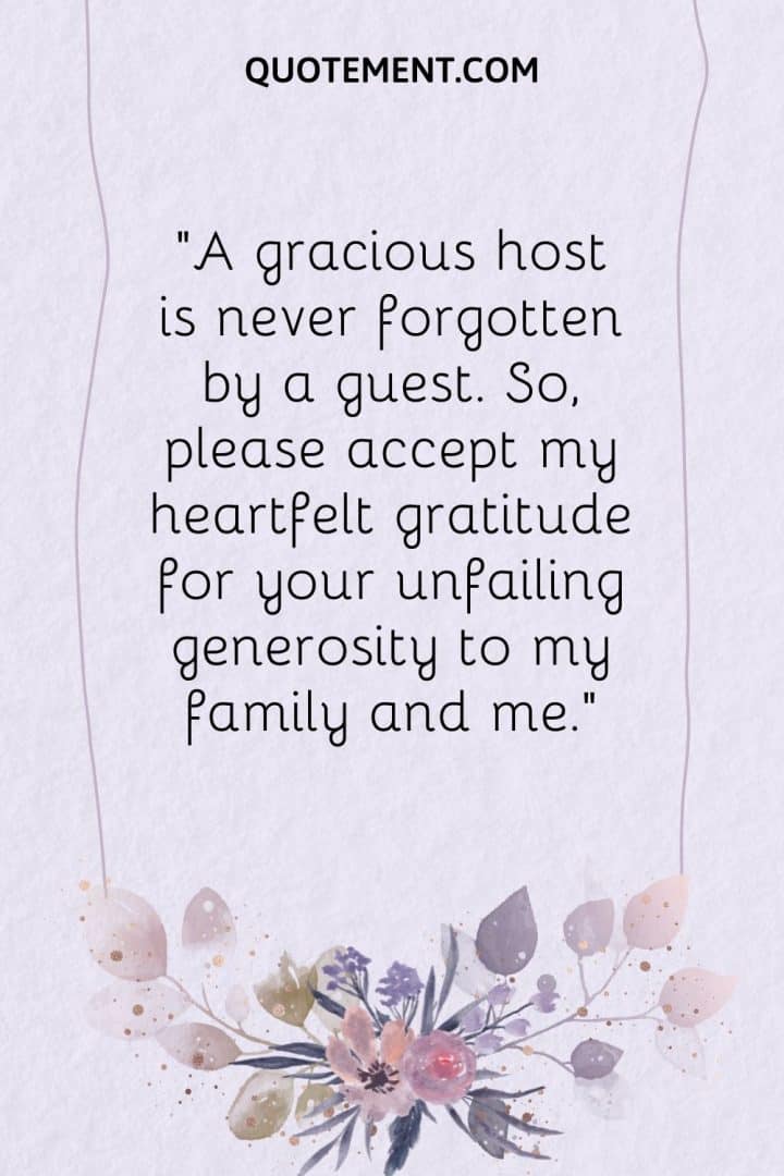 100 Unique Ways To Say Thank You For Your Hospitality