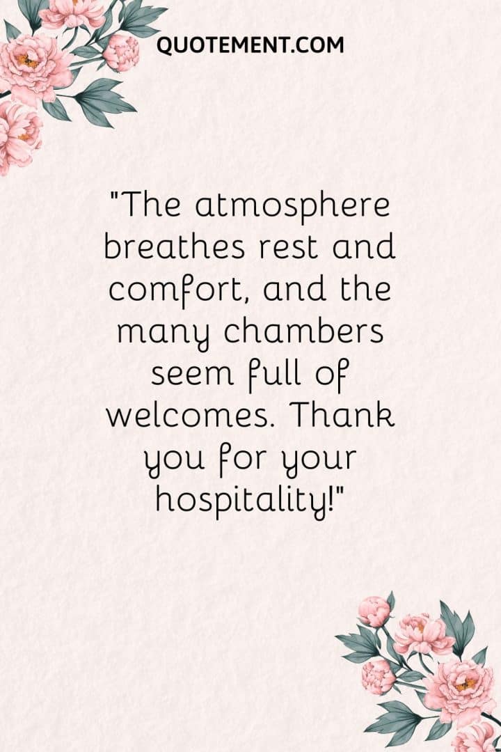 100 Unique Ways To Say Thank You For Your Hospitality