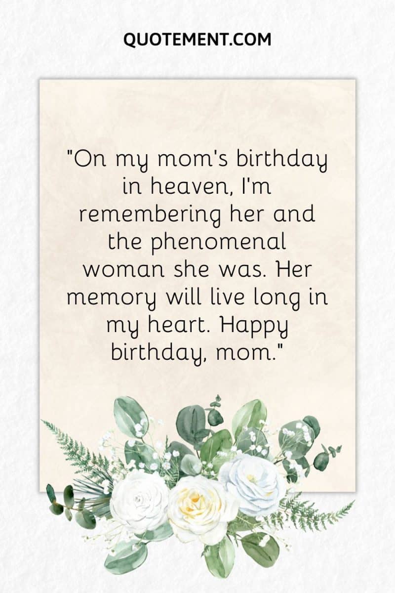 70 Heartfelt Happy Birthday Wishes For My Mom In Heaven