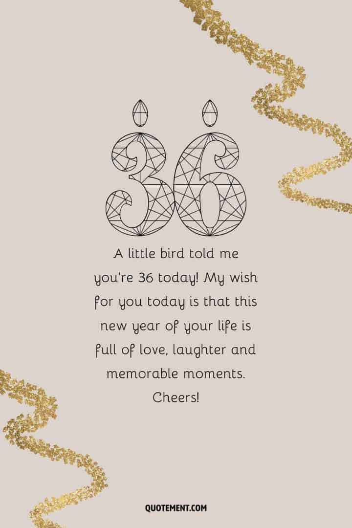 150 Happy 36th Birthday Wishes To Melt Their Heart