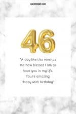 120 Happy 46th Birthday Wishes For Your Special People