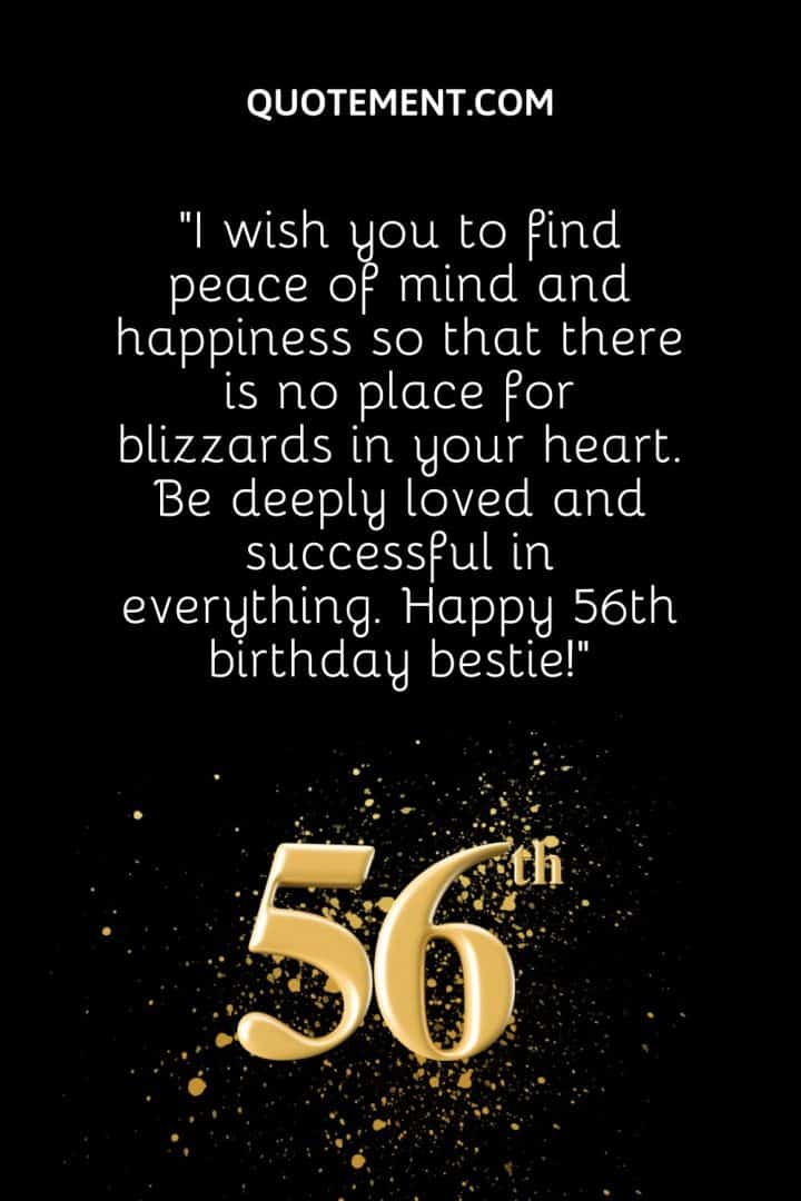 Collection Of 90 Happy 56th Birthday Wishes From The Heart