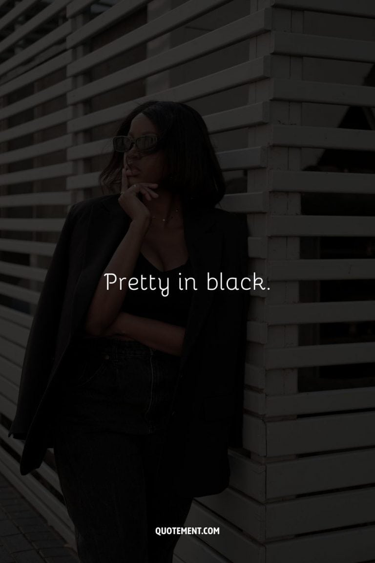 Black Colour Caption