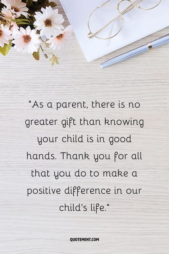 90 Heartfelt Thank You Teacher Messages From Parents